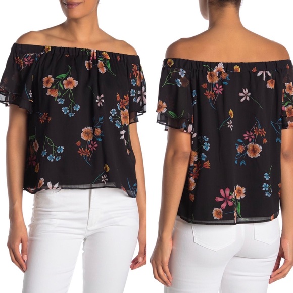 RACHEL Rachel Roy | Tops | Rachel Roy Caelia Off Shoulder Floral ...
